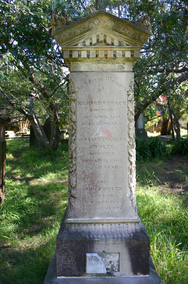 Camperdown Cemetery * Person Data